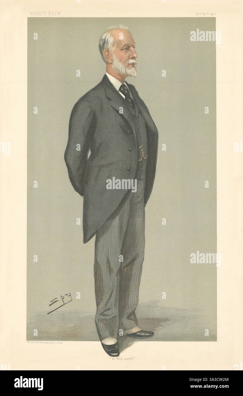 VANITY FAIR SPY CARTOON Admiral Lord Walter Talbot Kerr 'A Sea Lord ...