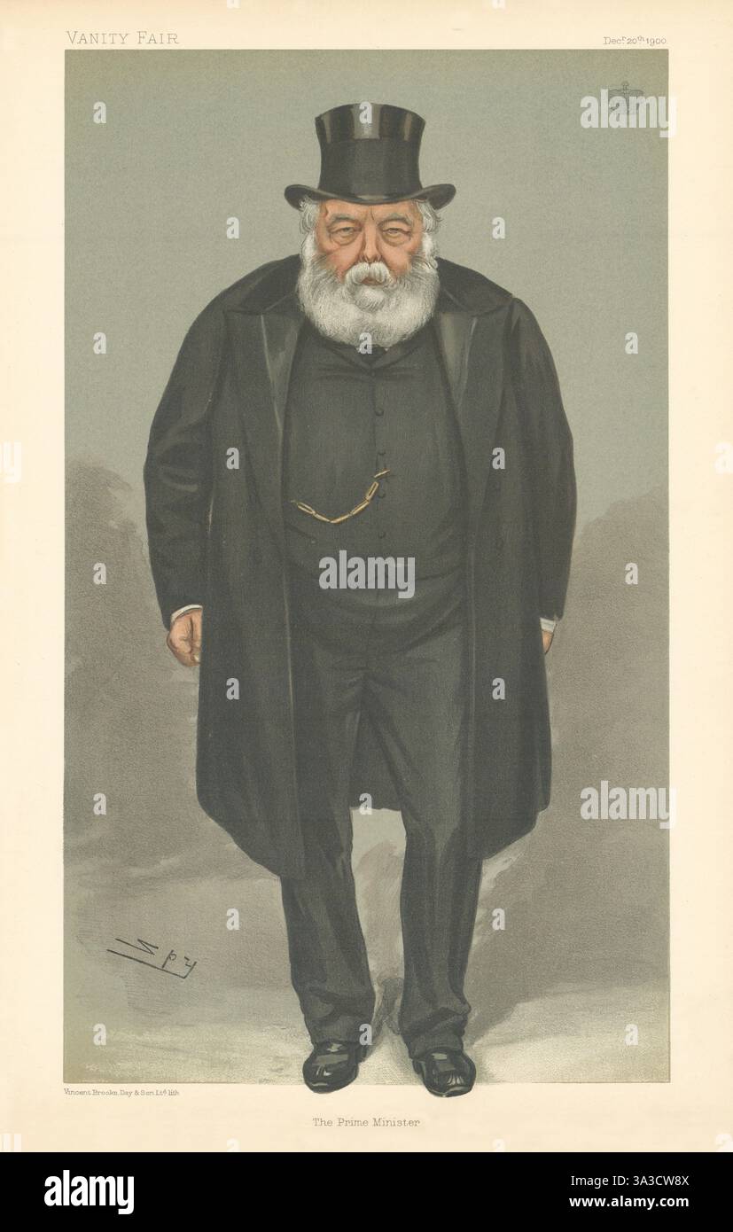 VANITY FAIR SPY CARTOON Cecil, Marquess of Salisbury 'The Prime ...
