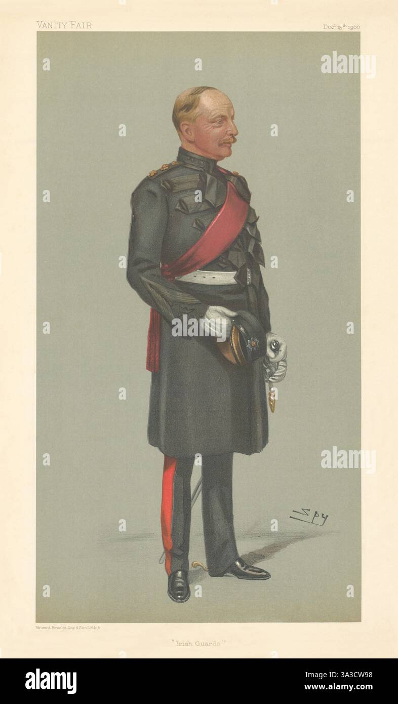 VANITY FAIR SPY CARTOON Col Vesey John Dawson 'Irish Guards' Military ...