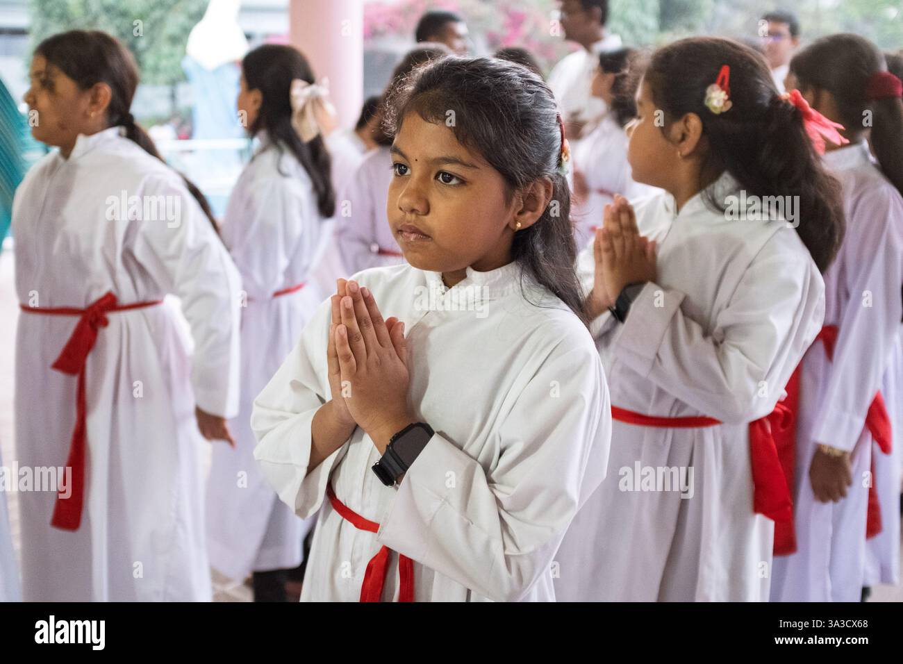 Christian altar children at church, Dhaka, Bangladesh Stock Photo - Alamy