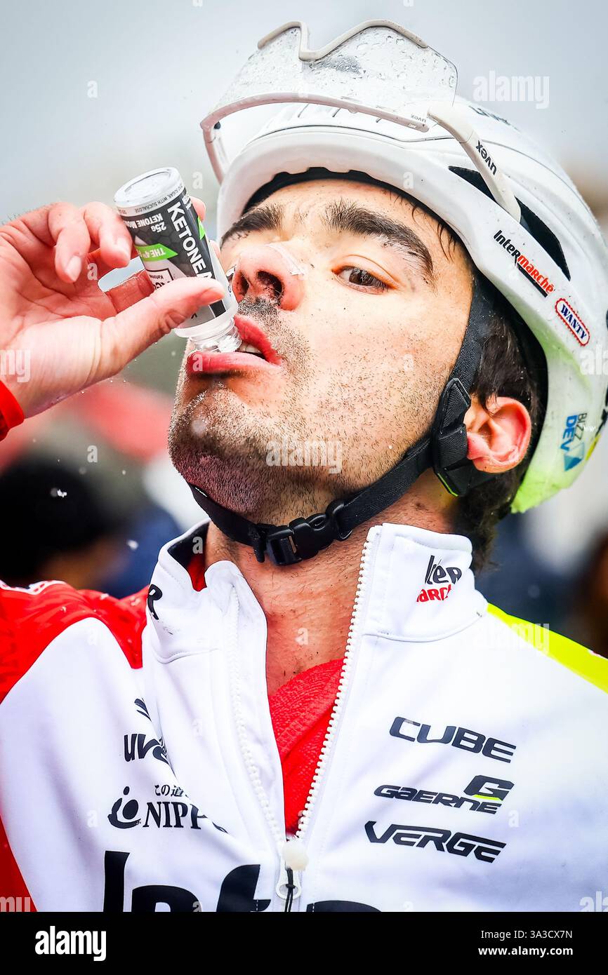 Belgian Kobe Goossens of Intermarche-Wanty pictured after stage seven ...
