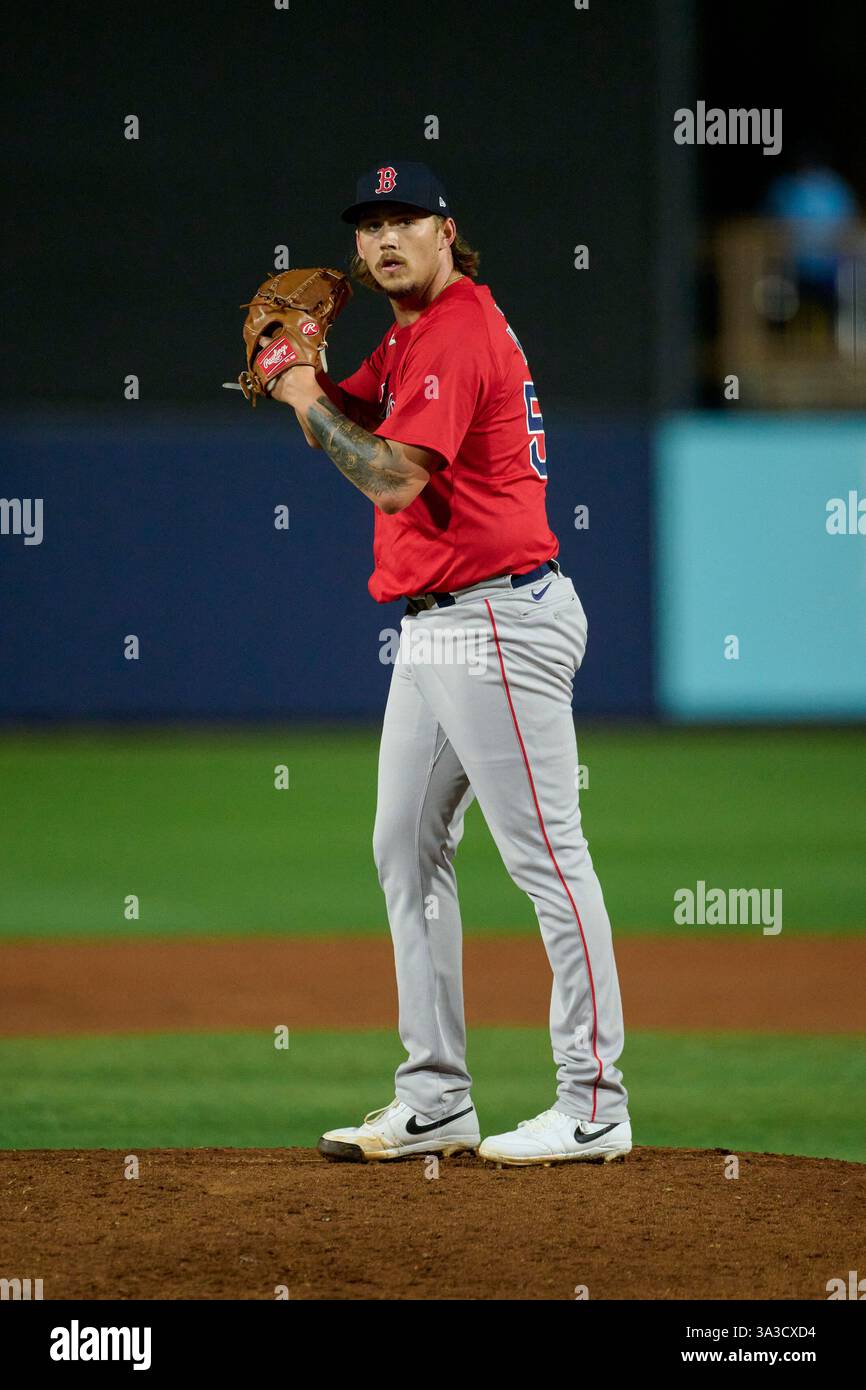 Boston Red Sox pitcher Blake Wehunt (50) during an MLB Spring Breakout ...