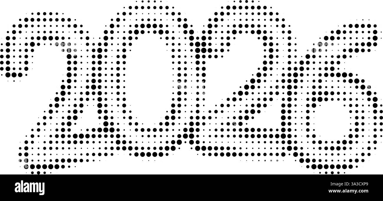 . new year 2026 number vector illustration isolated on white background ...