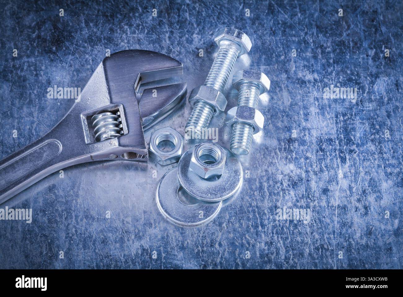 Stainless adjustable spanner bolt washers screw-nuts and screwbolts on ...