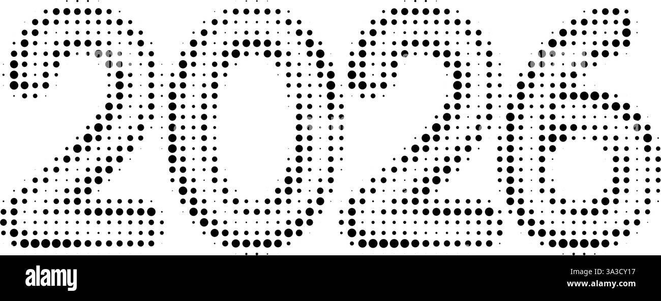 . new year 2026 number vector illustration isolated on white background ...