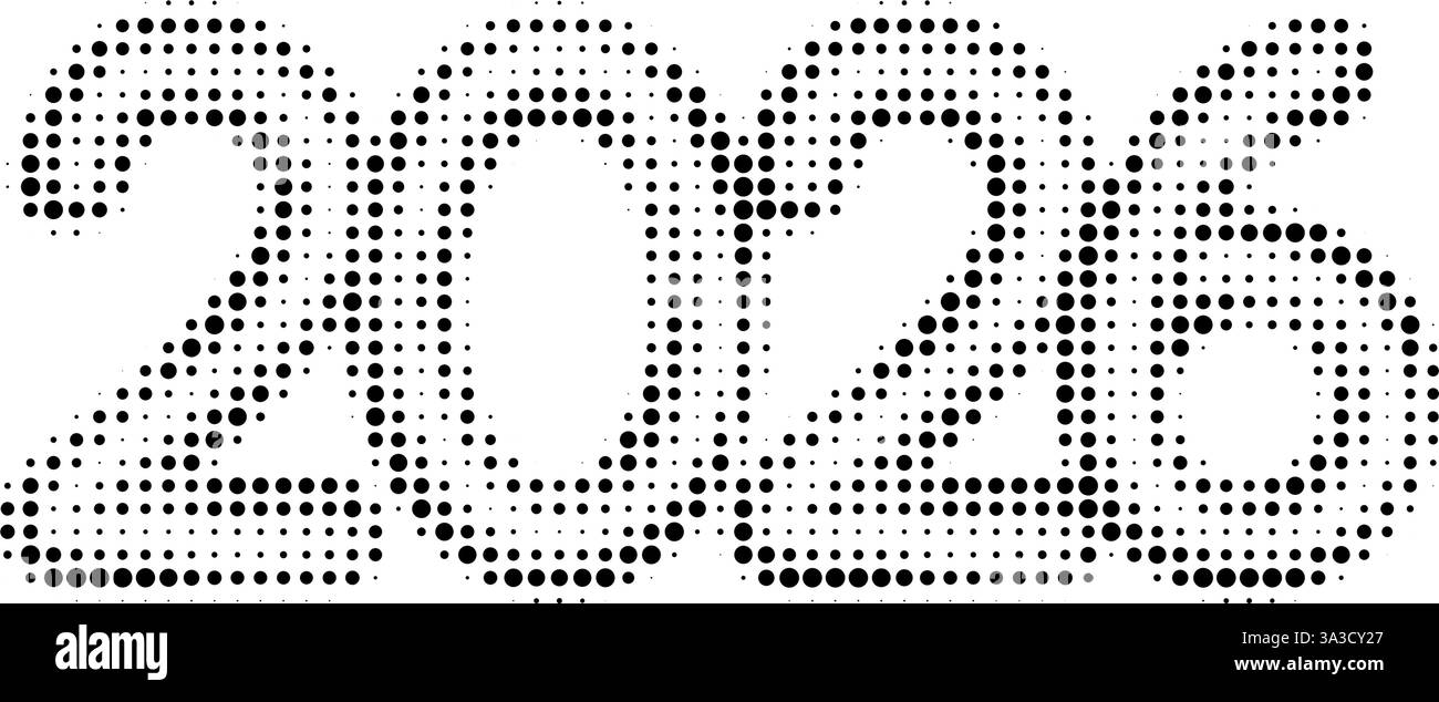 . new year 2026 number vector illustration isolated on white background ...