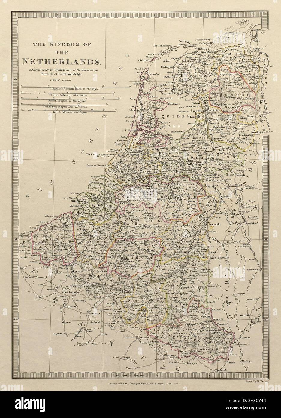 KINGDOM OF THE NETHERLANDS. & Belgium. Provinces. Holland. SDUK 1844 ...