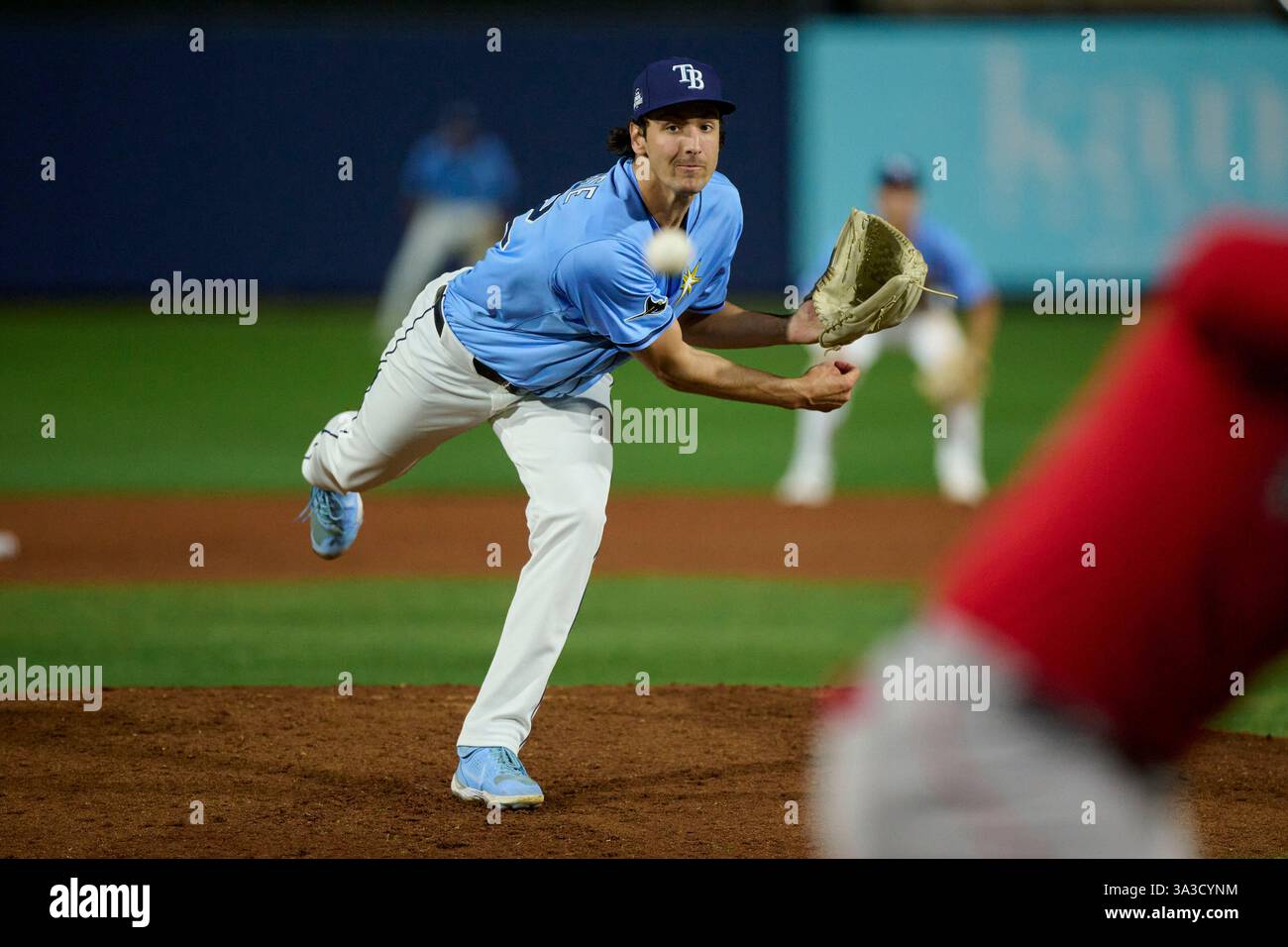 Tampa Bay Rays pitcher Paul Gervase (82) during an MLB Spring Breakout ...