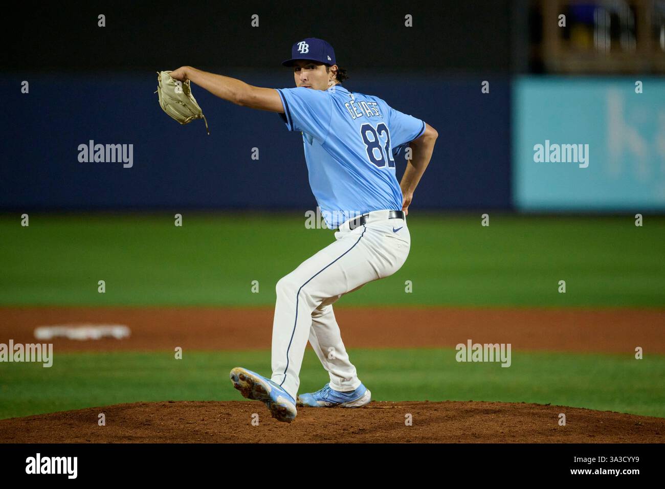 Tampa Bay Rays pitcher Paul Gervase (82) during an MLB Spring Breakout ...