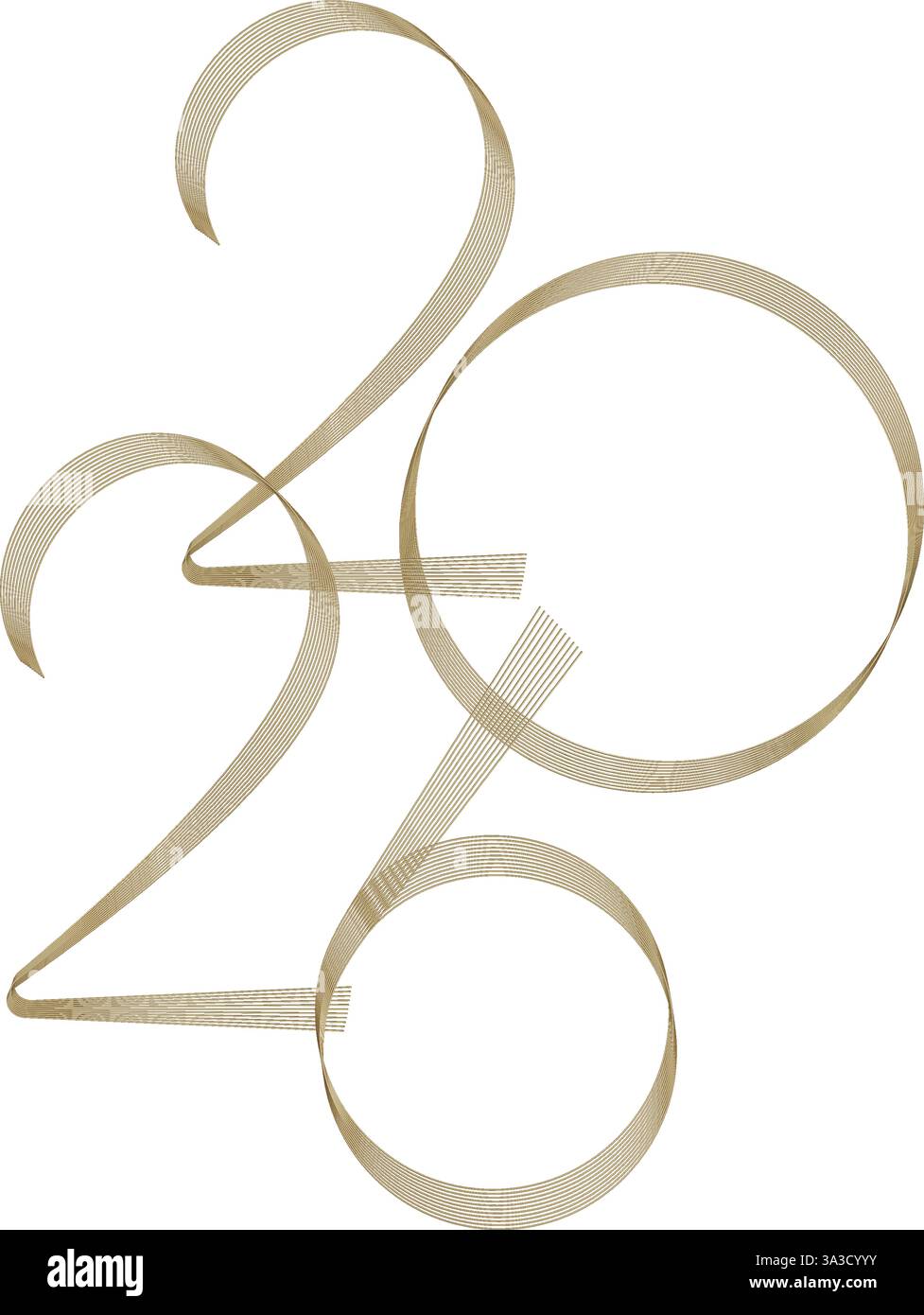 . new year 2026 number vector illustration isolated on white background ...