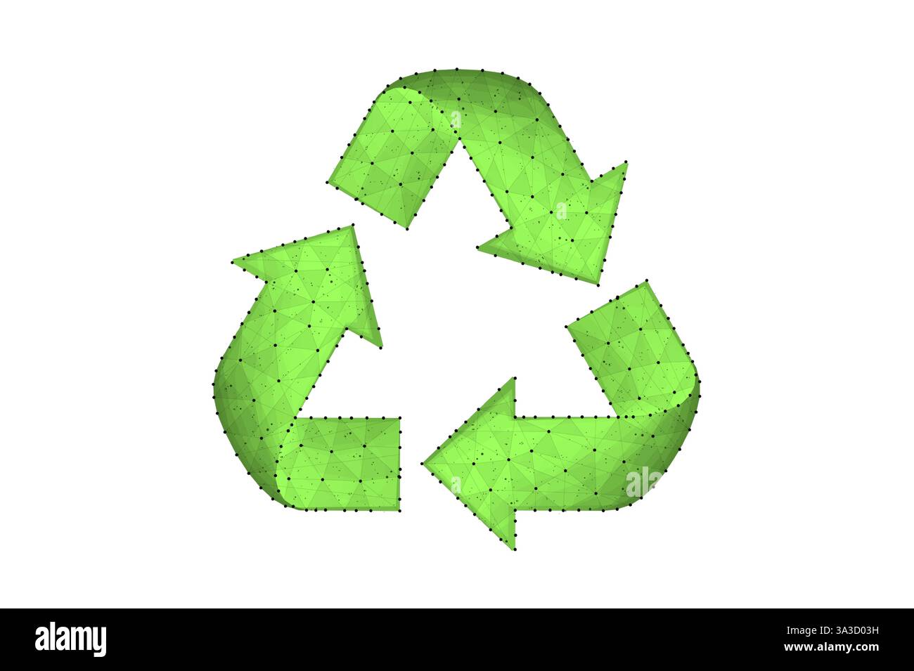 Recycle vector icon isolated on white. Eco symbol, ecology cycle ...