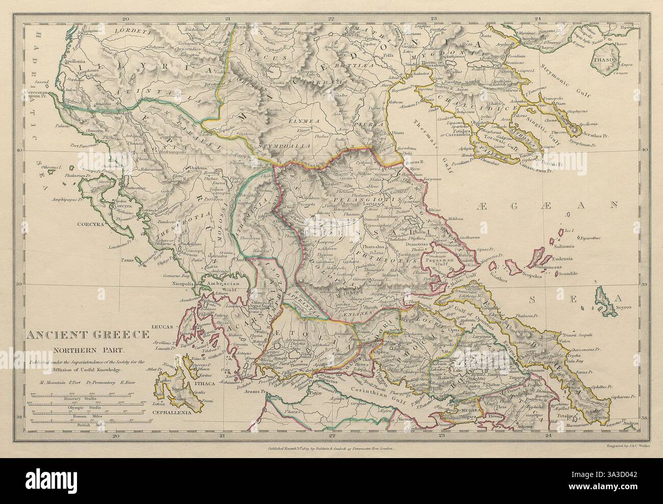 Greece macedonia map hi-res stock photography and images - Alamy