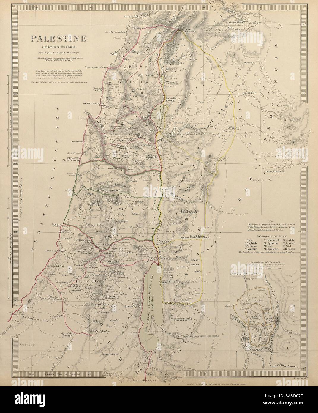 PALESTINE. in the time of Our Saviour Jesus; Ancient Jerusalem. SDUK ...