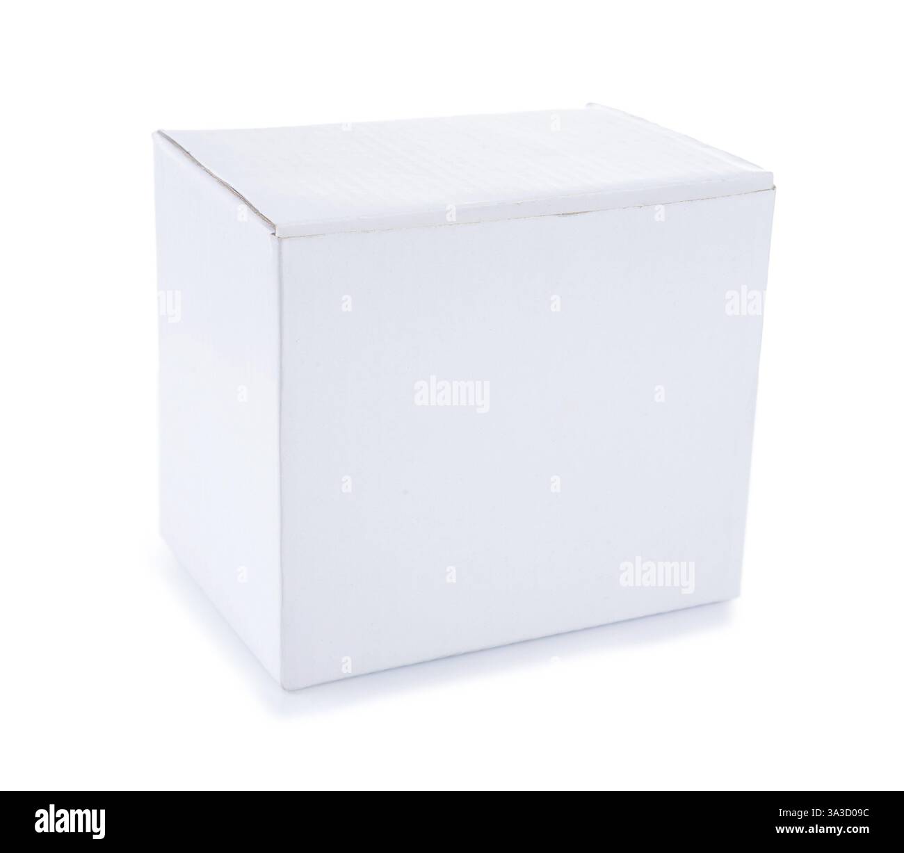 White paper box isolated on white background Stock Photo - Alamy
