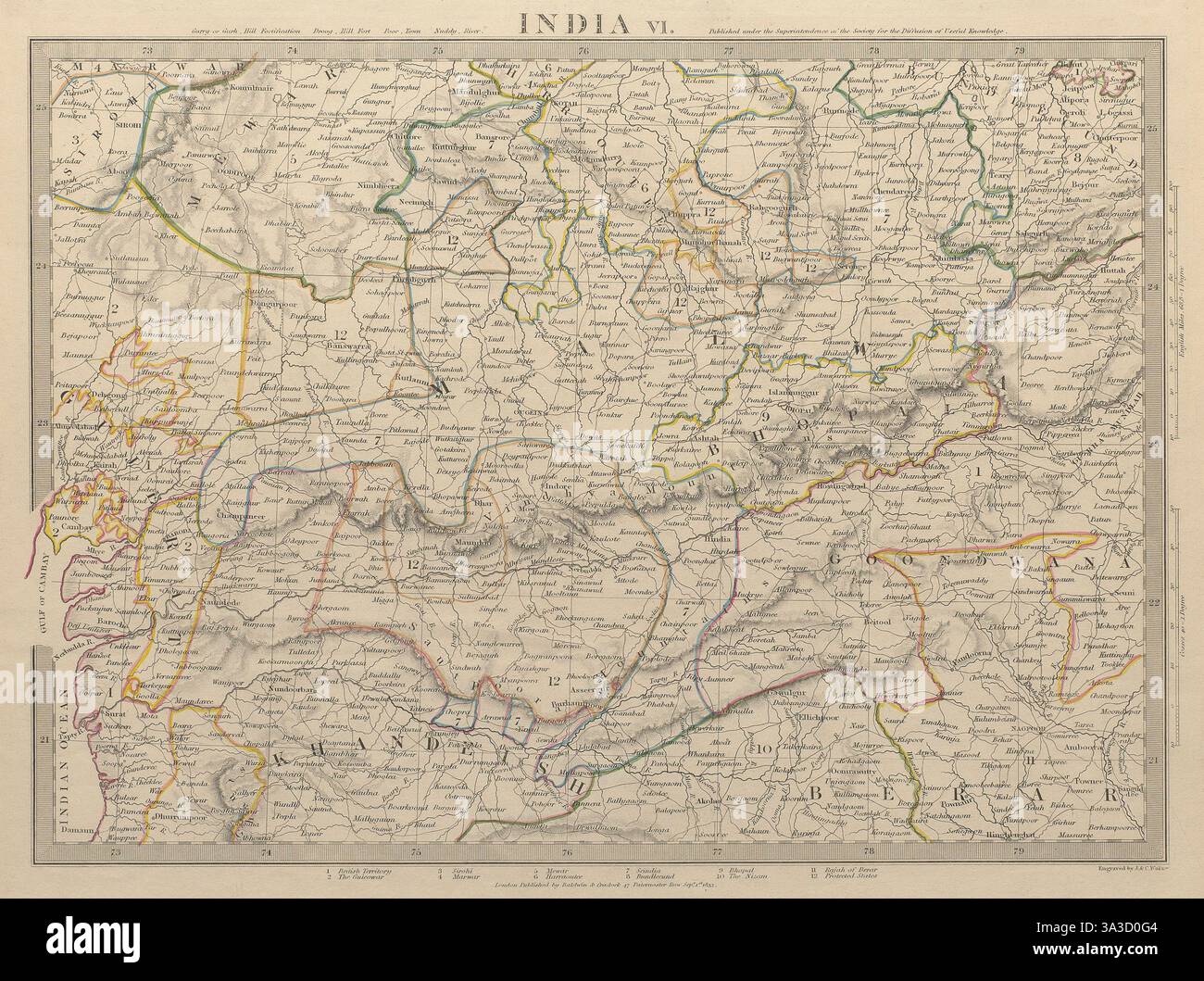 Bhopal map hi-res stock photography and images - Alamy
