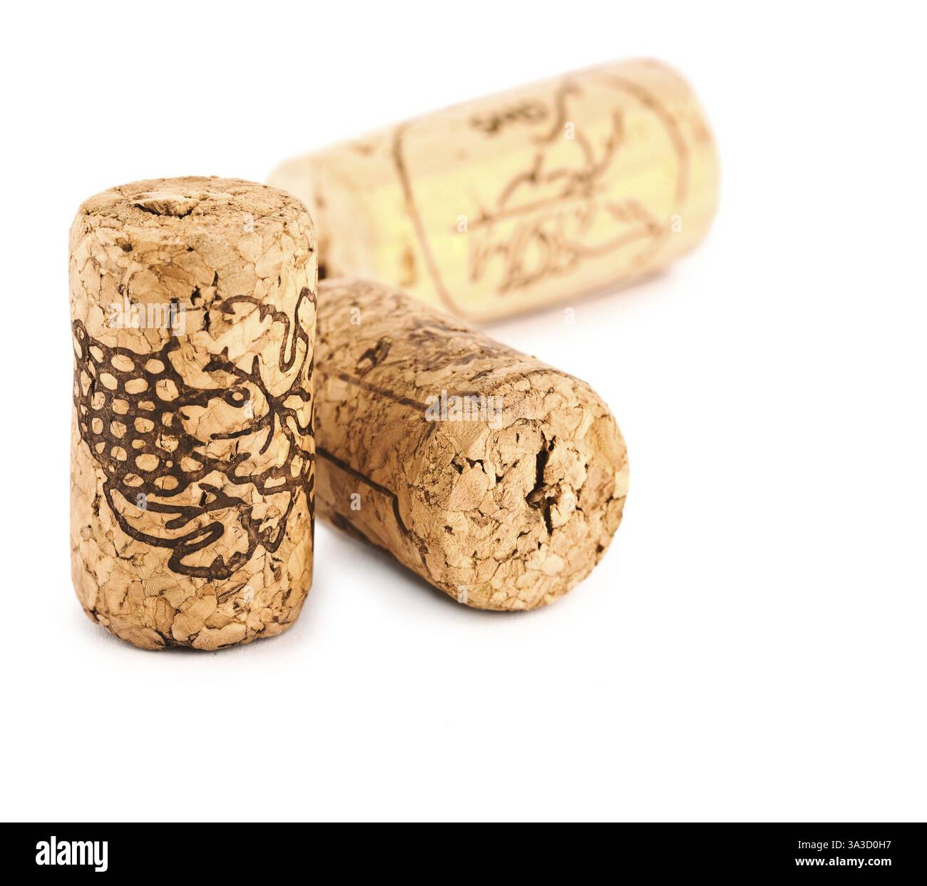 Three cork isolated Stock Photo - Alamy