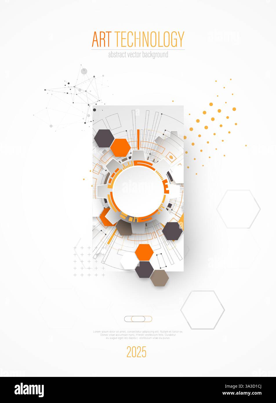 Modern technology design for posters. Page layout. Futuristic ART ...