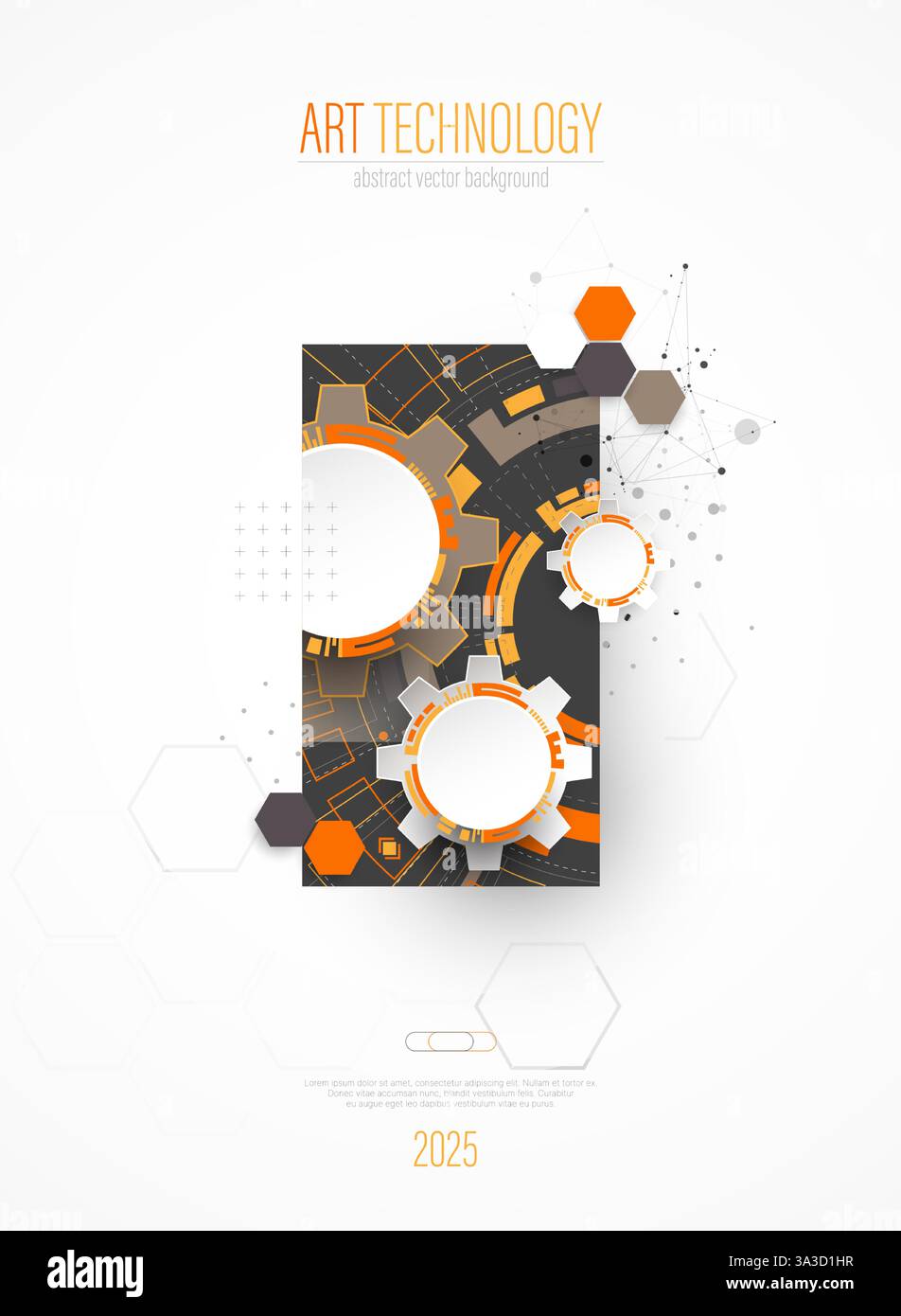 Modern technology design for posters. Page layout. Futuristic ART ...