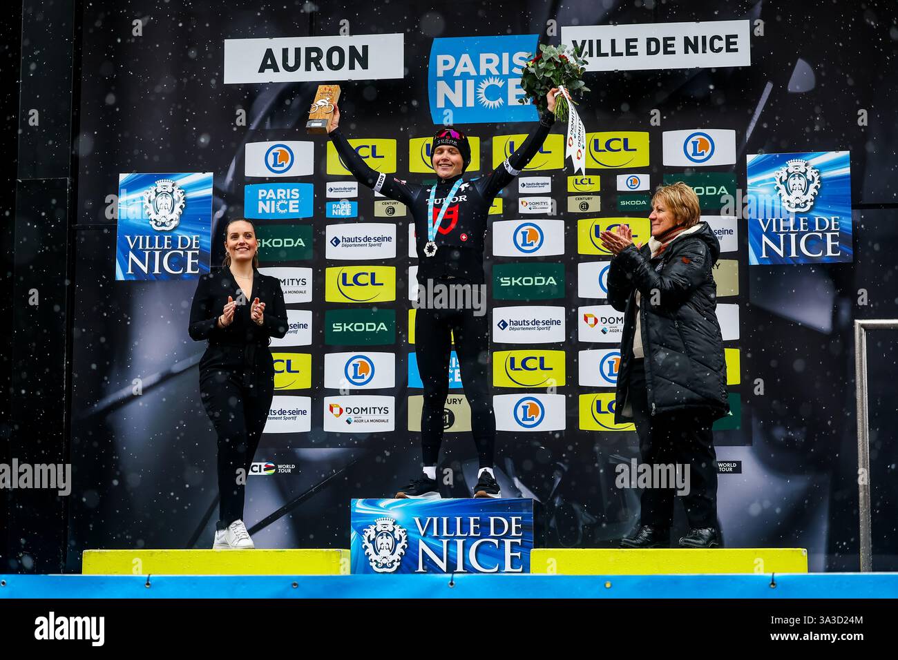 Auron, France. 15th Mar, 2025. Australian Michael Storer of Tudor Pro ...