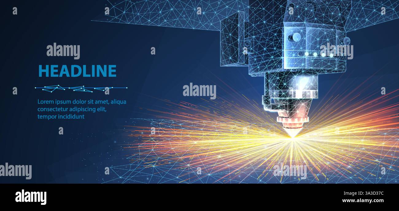 Laser Cutting Metal Additive Manufacturing Precision Engineering Stock Vector Image And Art Alamy