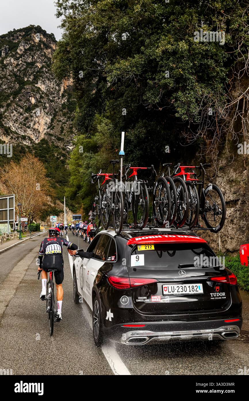 Auron, France. 15th Mar, 2025. French Julian Alaphilippe of Tudor Pro ...
