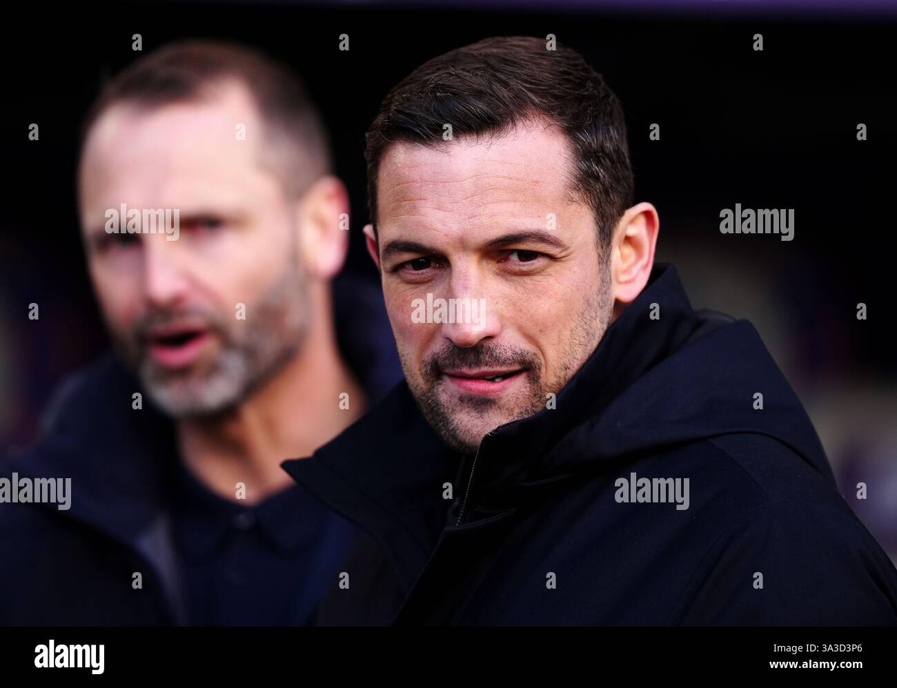 Chelsea sporting director Laurence Stewart and Paul Winstanley (left) during the Subway Women's ...