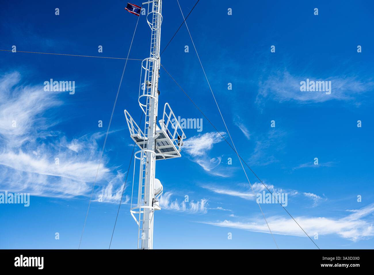Front mast of a car ferry Stock Photo - Alamy