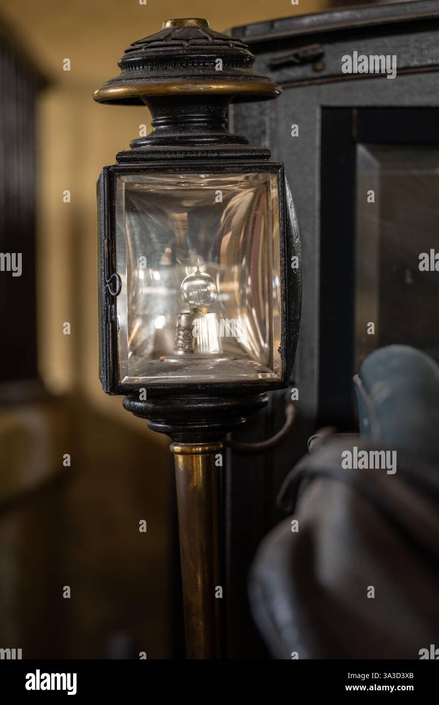 Lamp of an old horse carriage Stock Photo - Alamy