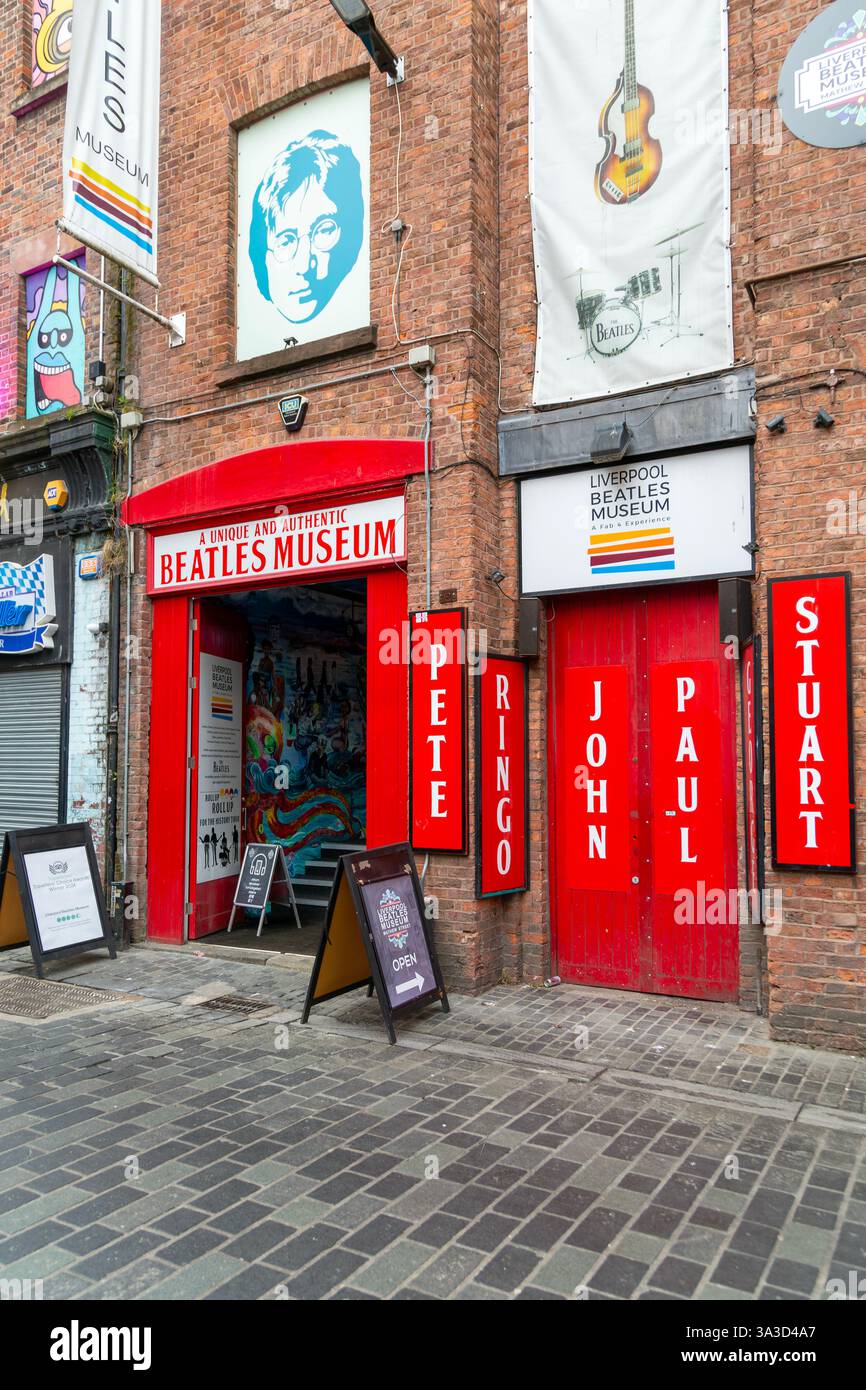 Liverpool Beatles Museum in Mathew Street city centre, Liverpool ...