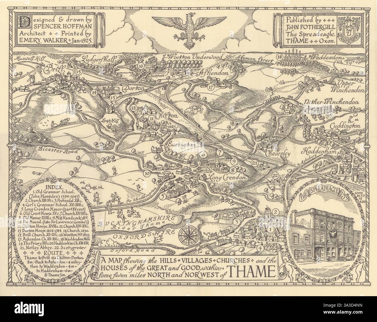 The hills & villages… within some 7 miles north & nor'west of Thame ...