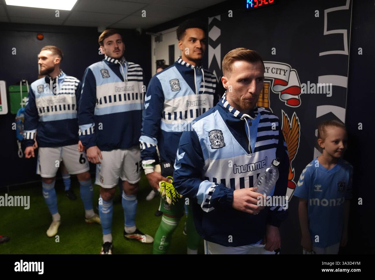 Coventry City's Jamie Allen before leading out the team ahead of the ...