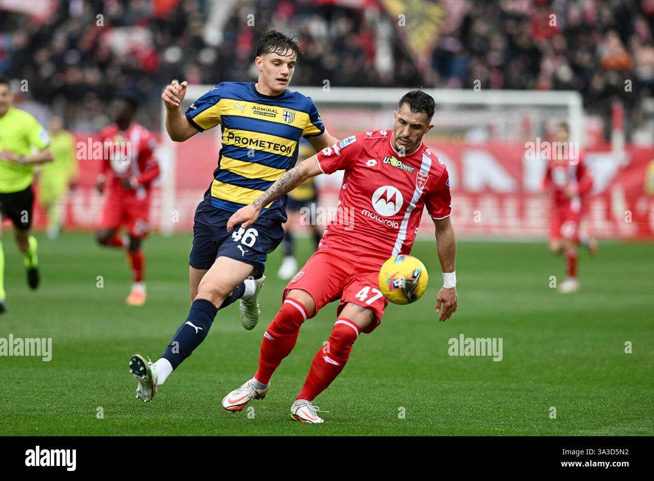AC Monza's Dany Mota during twenty-ninth Serie A soccer match between ...