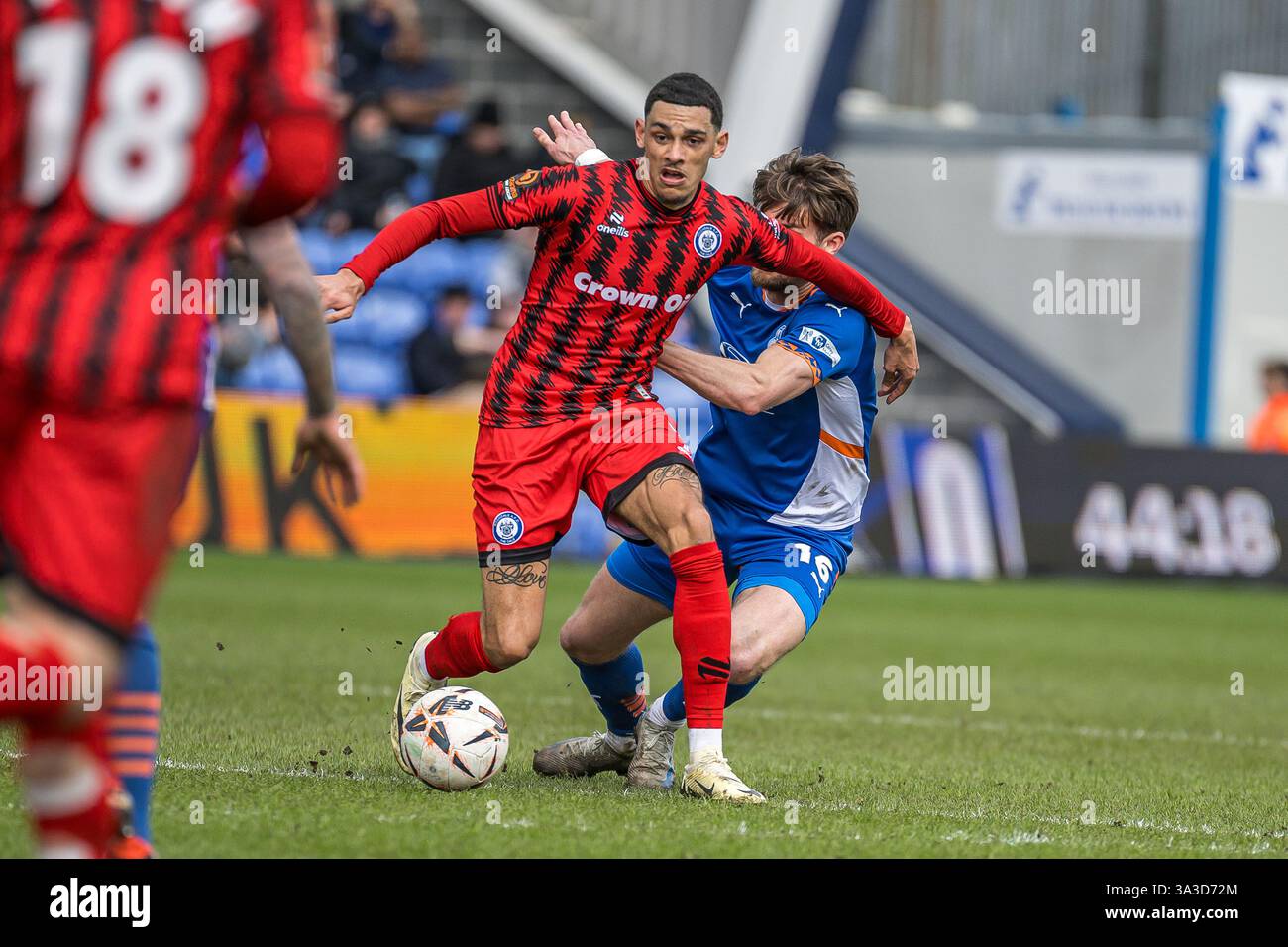Rochdale's Kairo Mitchell during the Vanarama National League match ...