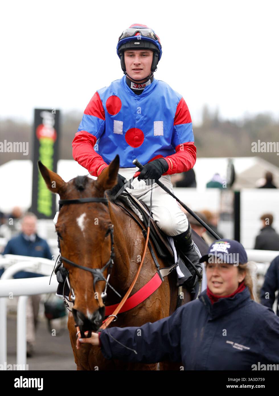 Jack Tudor aboard Mr Vango after winning the JenningsBet Midlands Grand ...