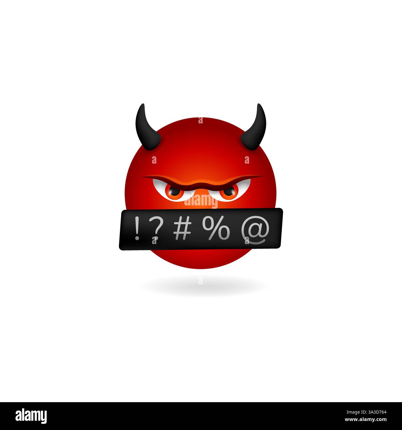 Head angry face burning Stock Vector Images - Alamy