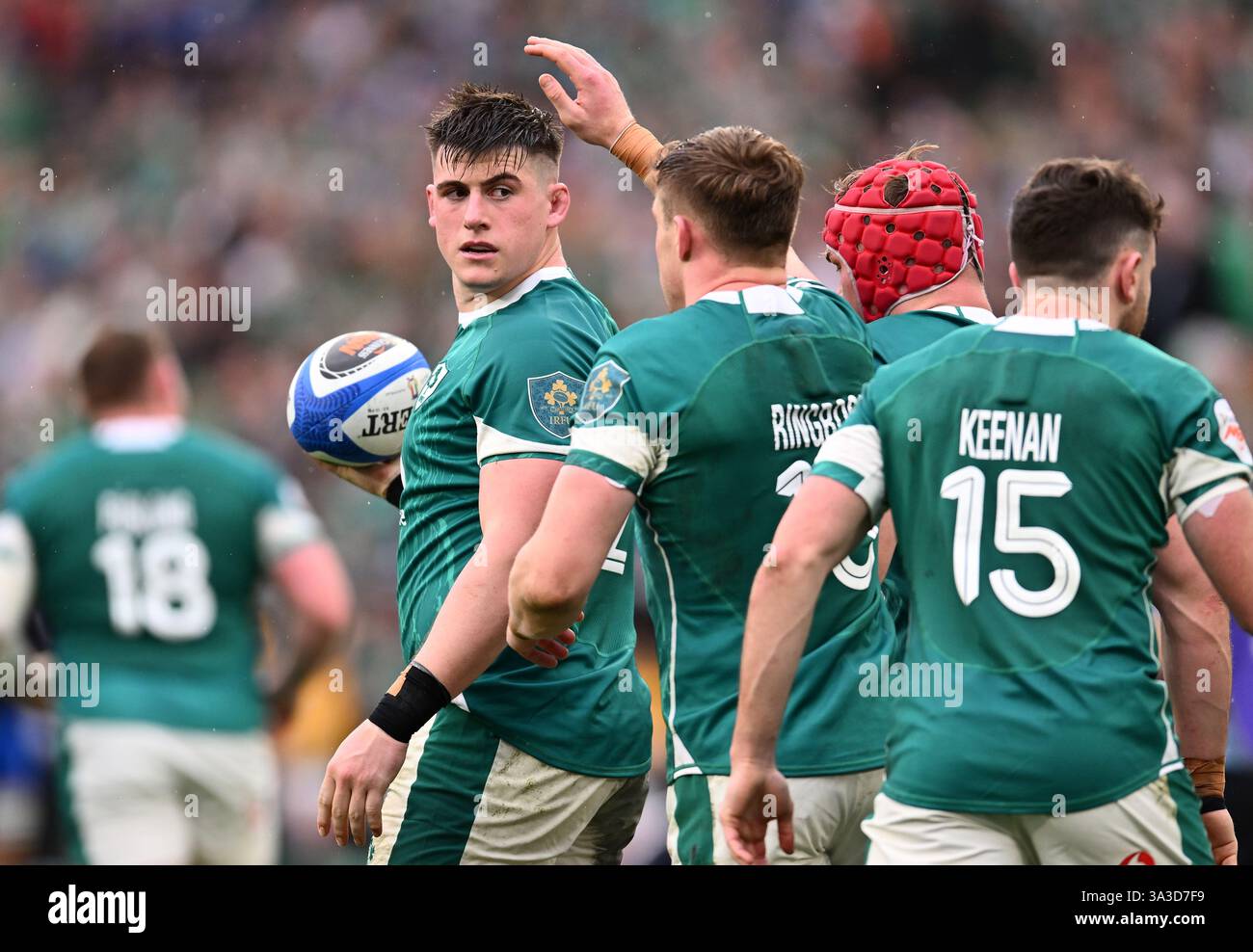 Ireland's Dan Sheehan after scoring their side's third try during the ...