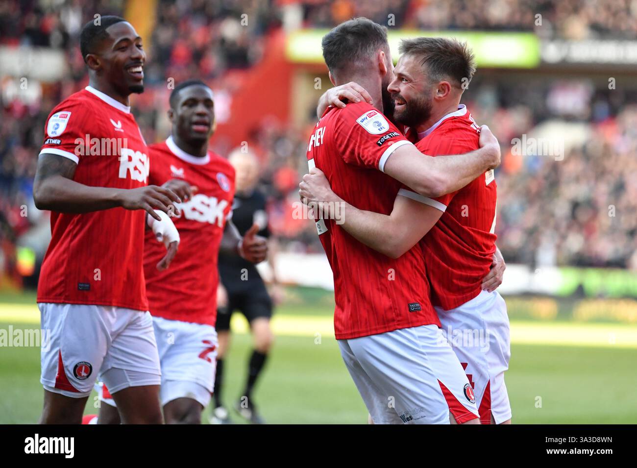 London, England. 15th Mar 2025. Matty Godden celebrates with his ...