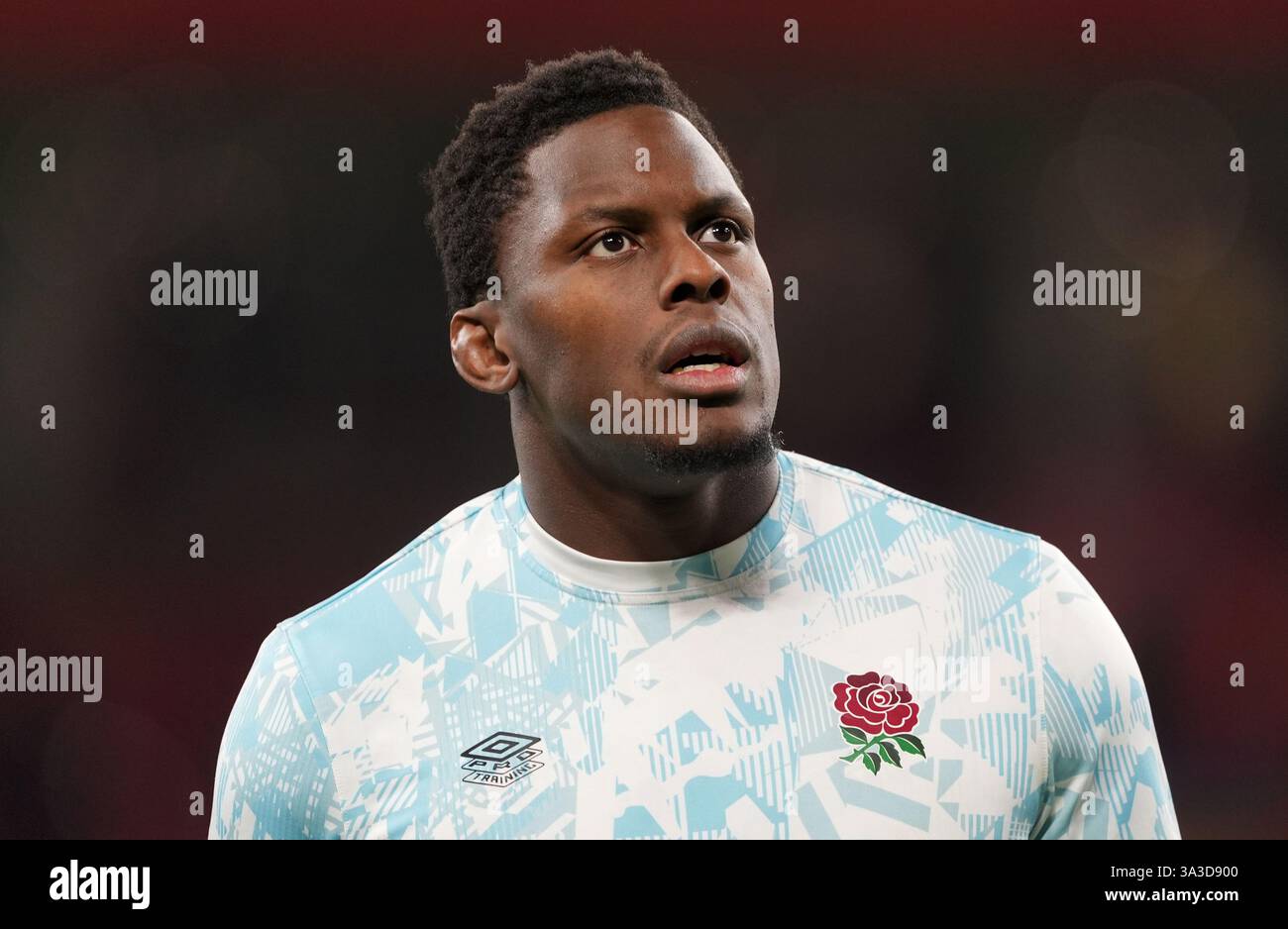 England's Maro Itoje before the Guinness Men's Six Nations match at the ...