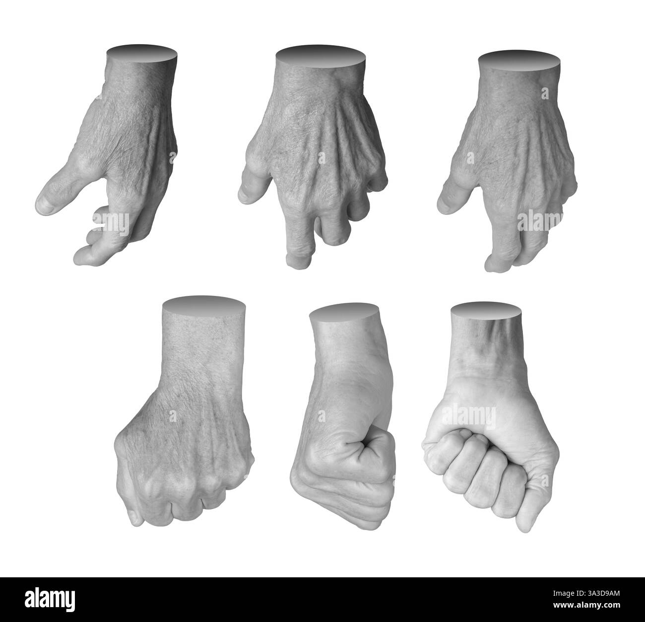 Mature woman fingers close up Cut Out Stock Images & Pictures - Alamy