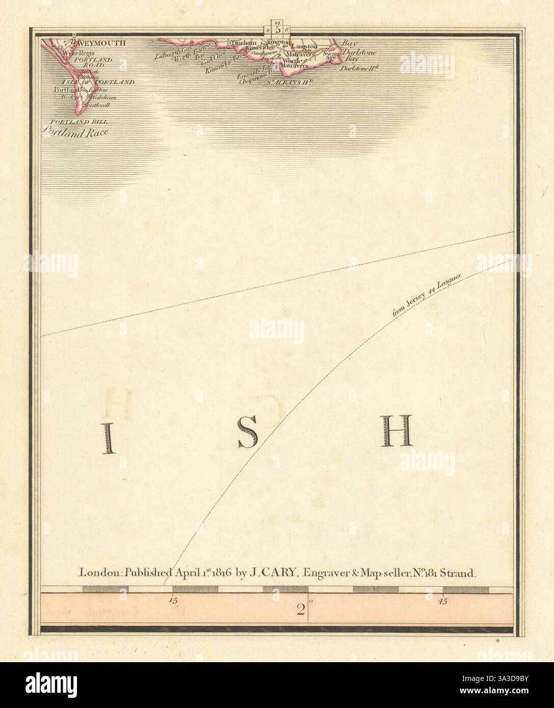 DORSET COAST. Weymouth Portland Swanage St Albans Head Channel. CARY ...