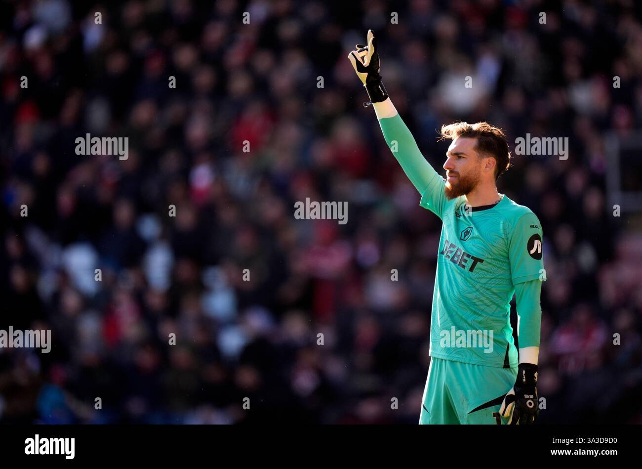 Wolverhampton Wanderers goalkeeper Jose Sa during the Premier League ...