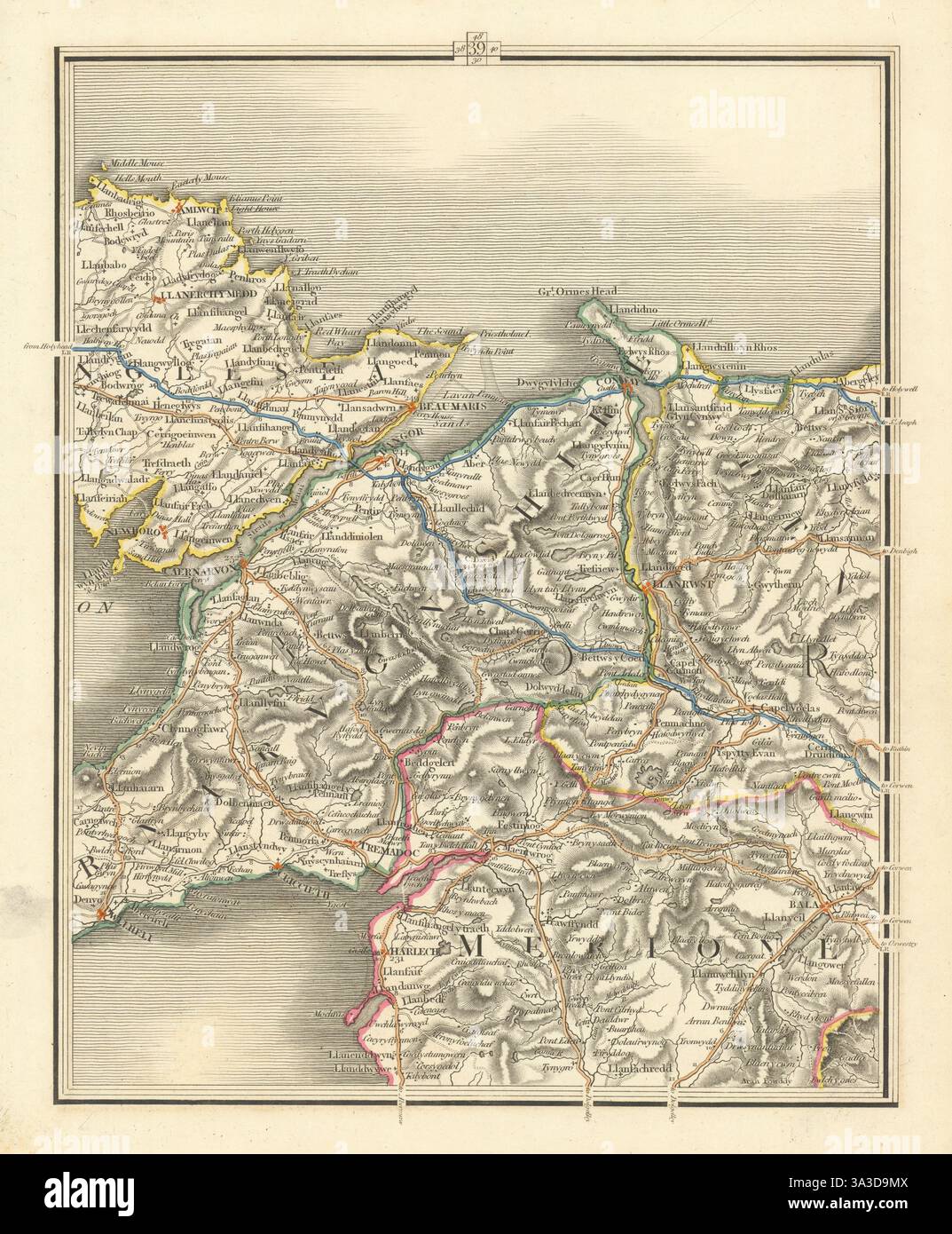 SNOWDONIA.Bangor Caenarfon Bala Conwy Abergele Beaumaris Anglesey.CARY ...
