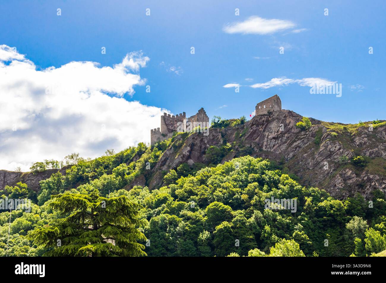 Tourbillon castle in sion hi-res stock photography and images - Alamy
