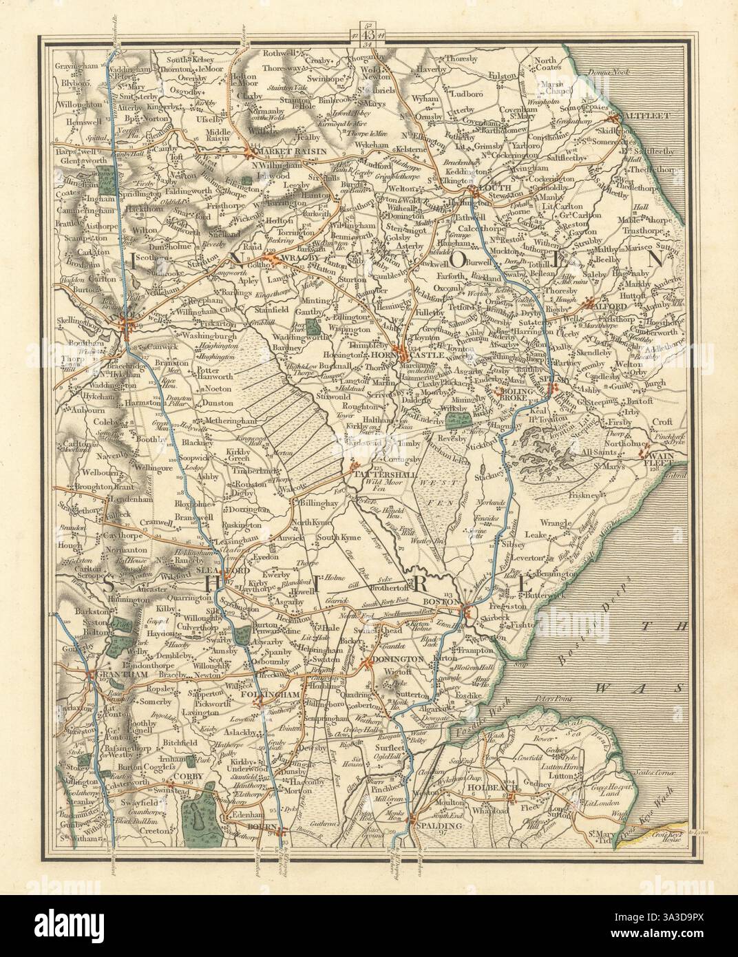 Map of louth, lincolnshire hi-res stock photography and images - Alamy