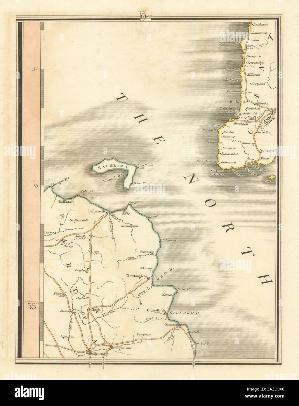 Map of mull of kintyre hi-res stock photography and images - Alamy