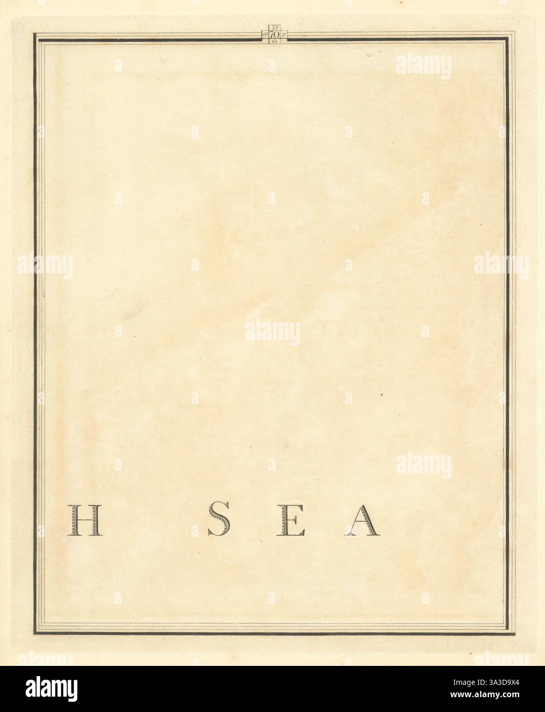 NORTH SEA. German Ocean. Section 70. CARY 1824 old antique map plan ...