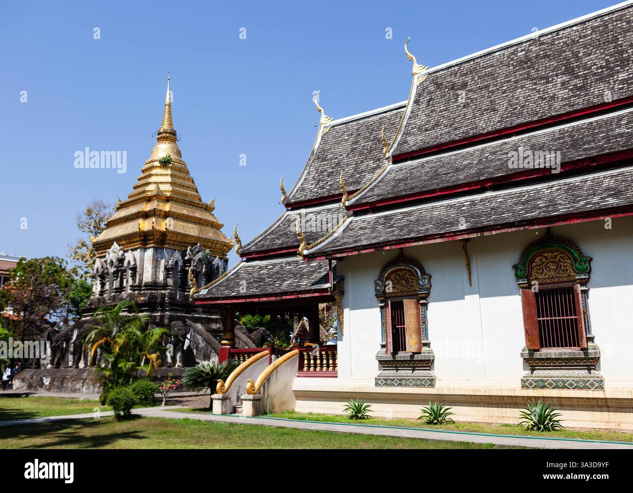 Wat Chiang Man. Buddhist temple in Chiang Mai, Thailand Stock Photo - Alamy