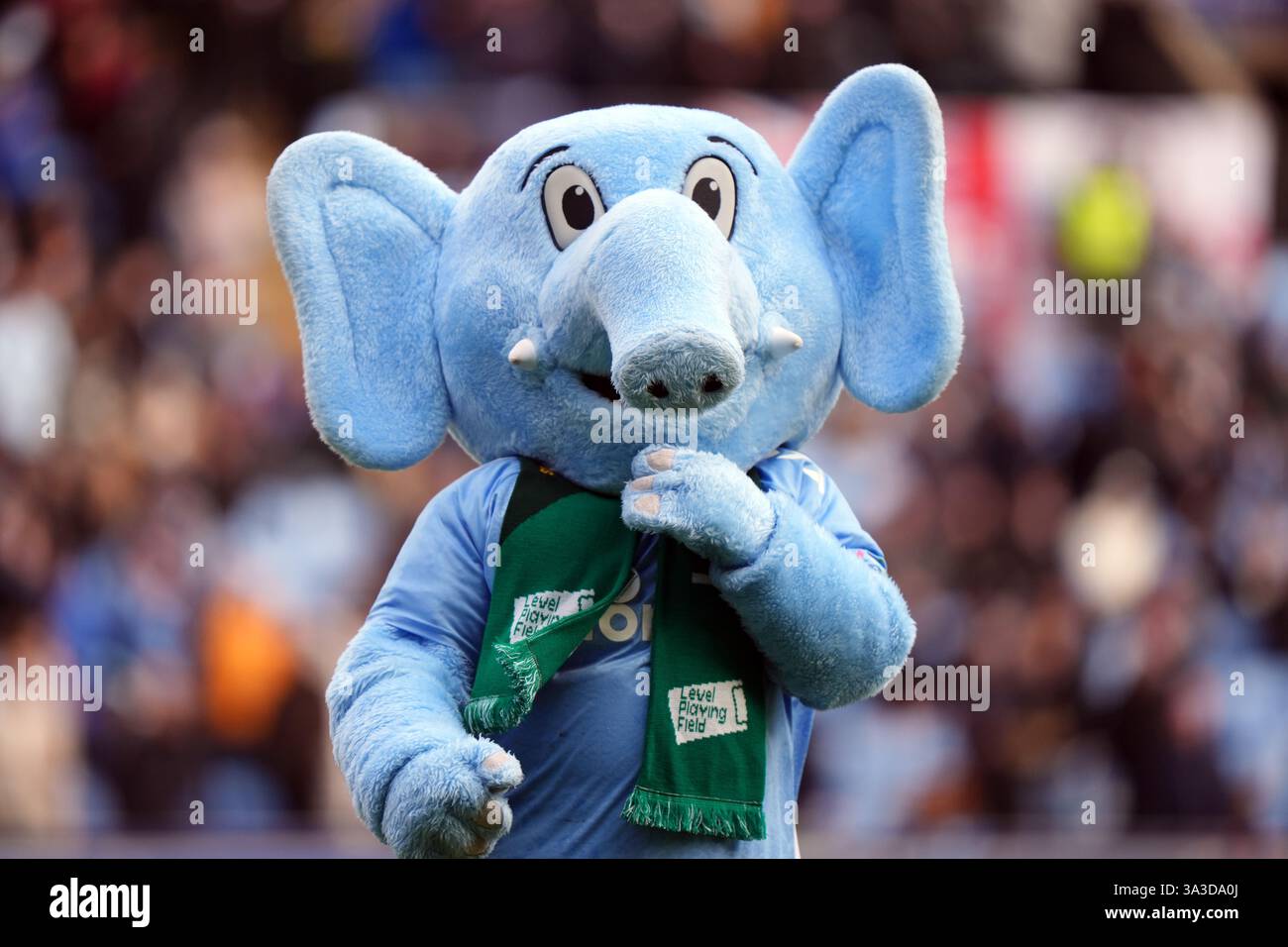 Coventry City Mascot Sky Blue Sam for a ticket competition during the ...