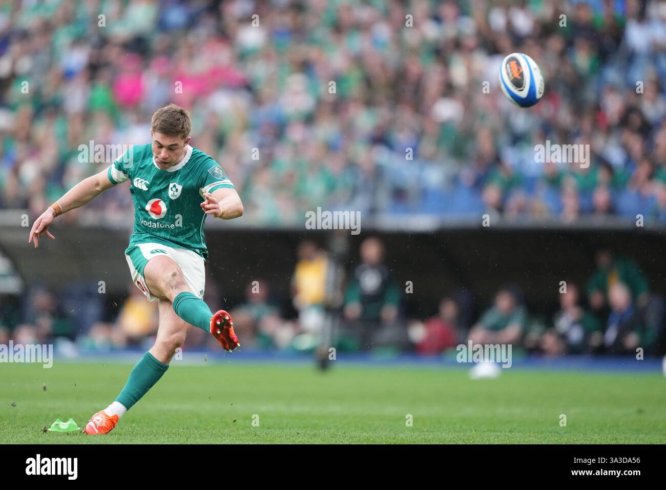 Roma, Italia. 15th Mar, 2025. Jack Crowley of Ireland during the Six ...