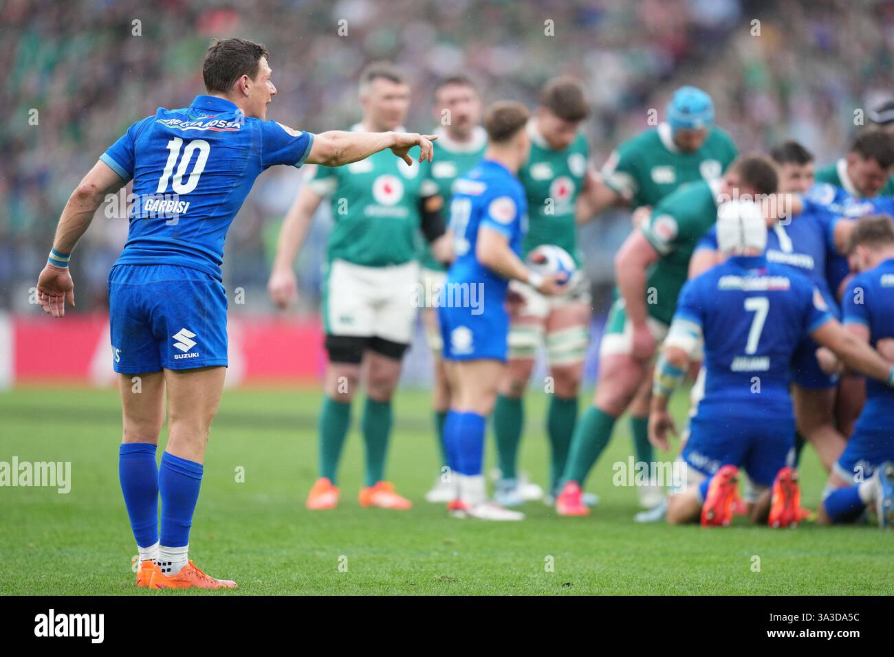 Paolo Garbisi of Italy during the Six Nations rugby union match between ...